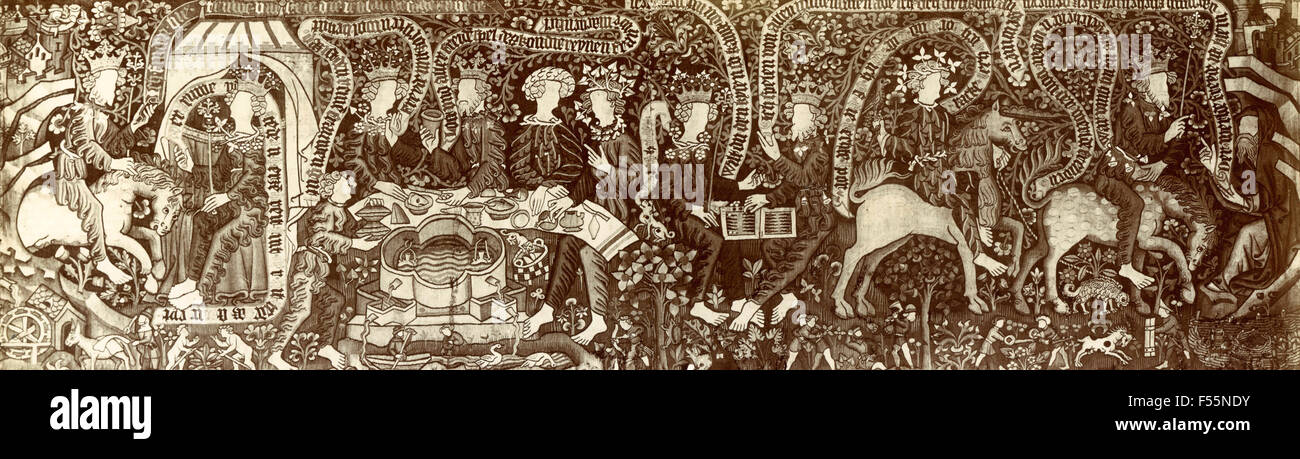 German medieval tapestry hi-res stock photography and images - Alamy