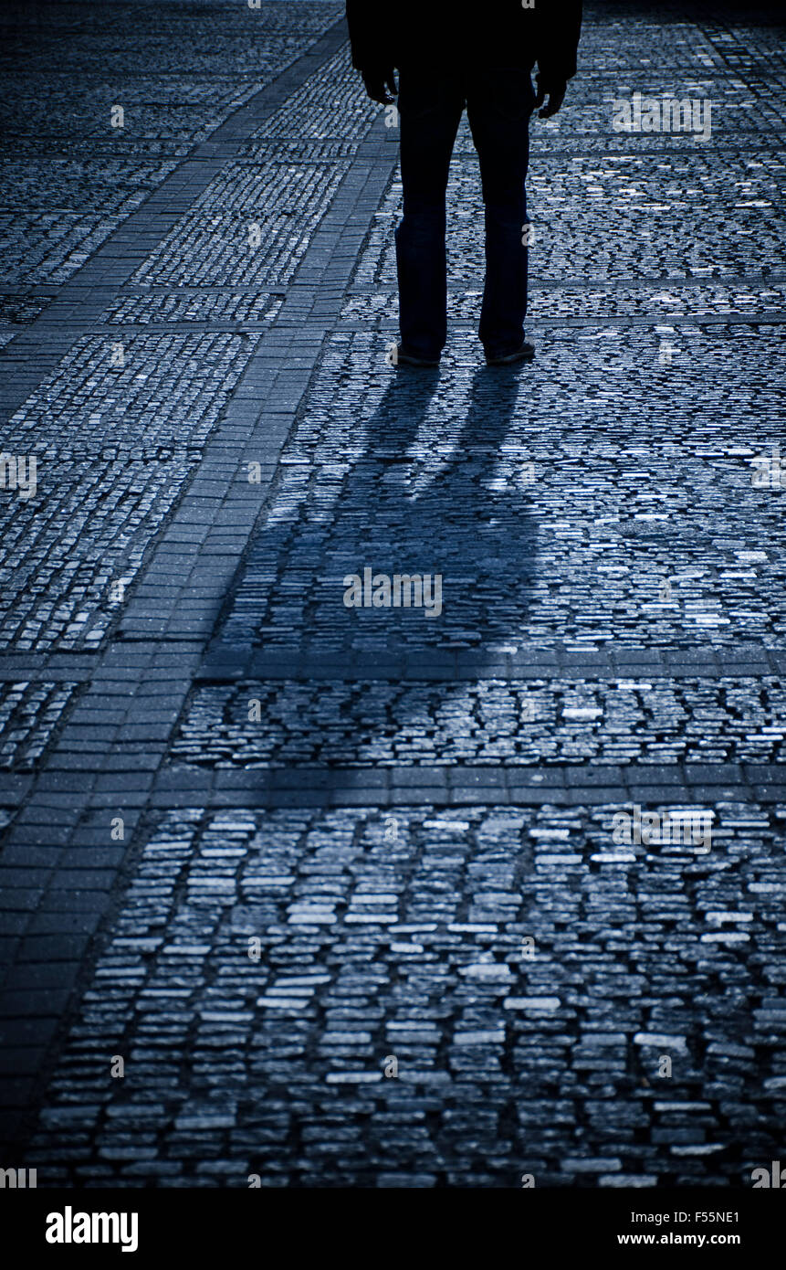 Silhouette man standing figure hi-res stock photography and images - Alamy