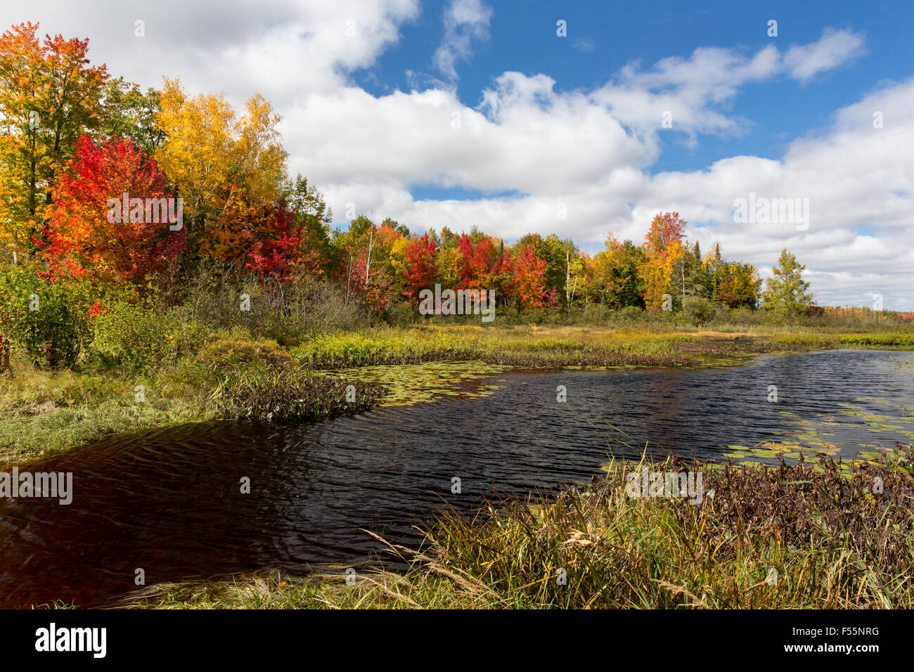 Fishtrap Lake in September Stock Photo - Alamy