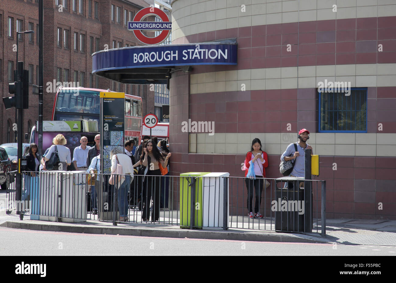 borough underground station southwark london Stock Photo - Alamy