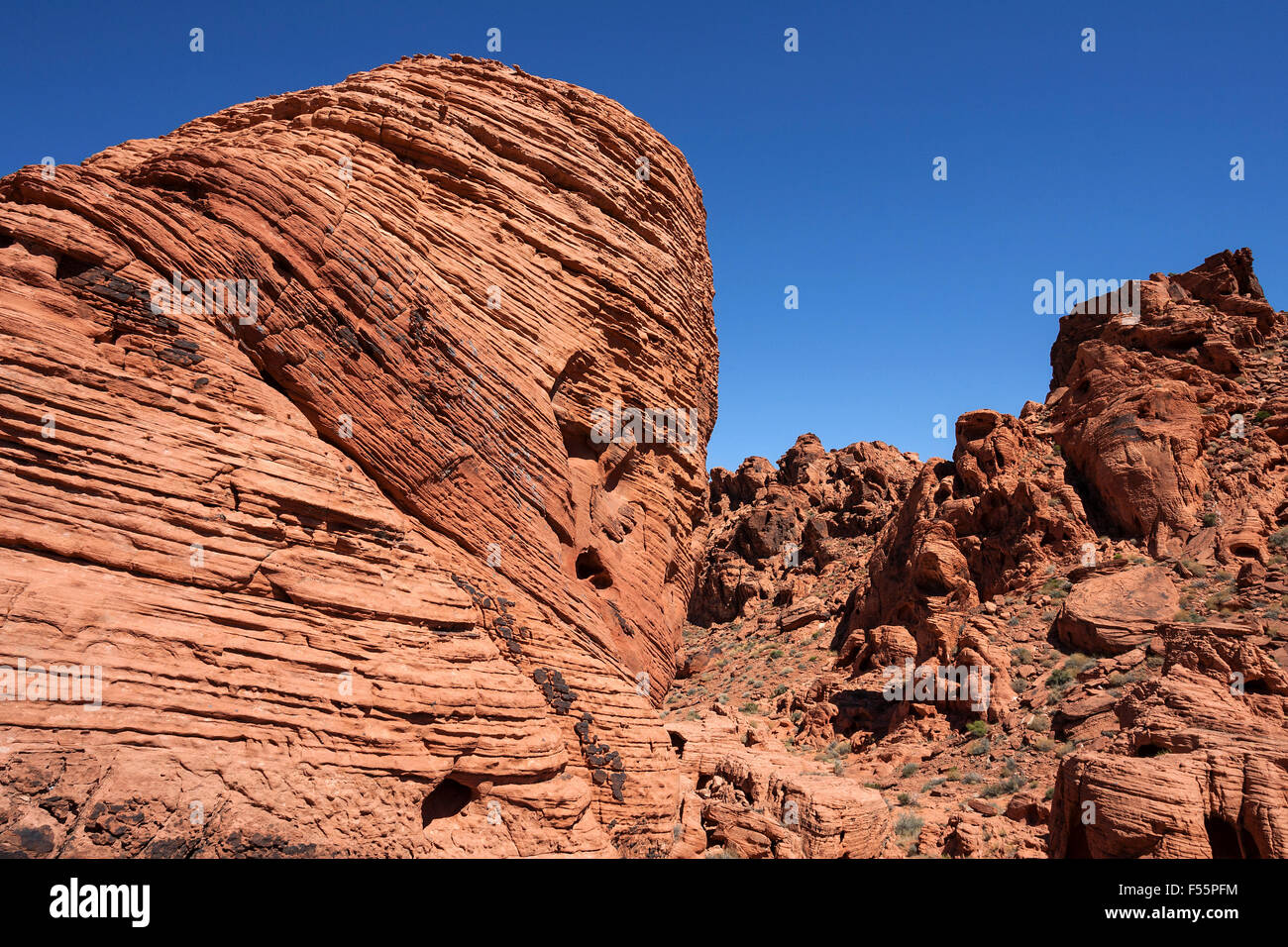 Red sandstone formations, Valley of Fire State Park, Nevada, USA Stock ...