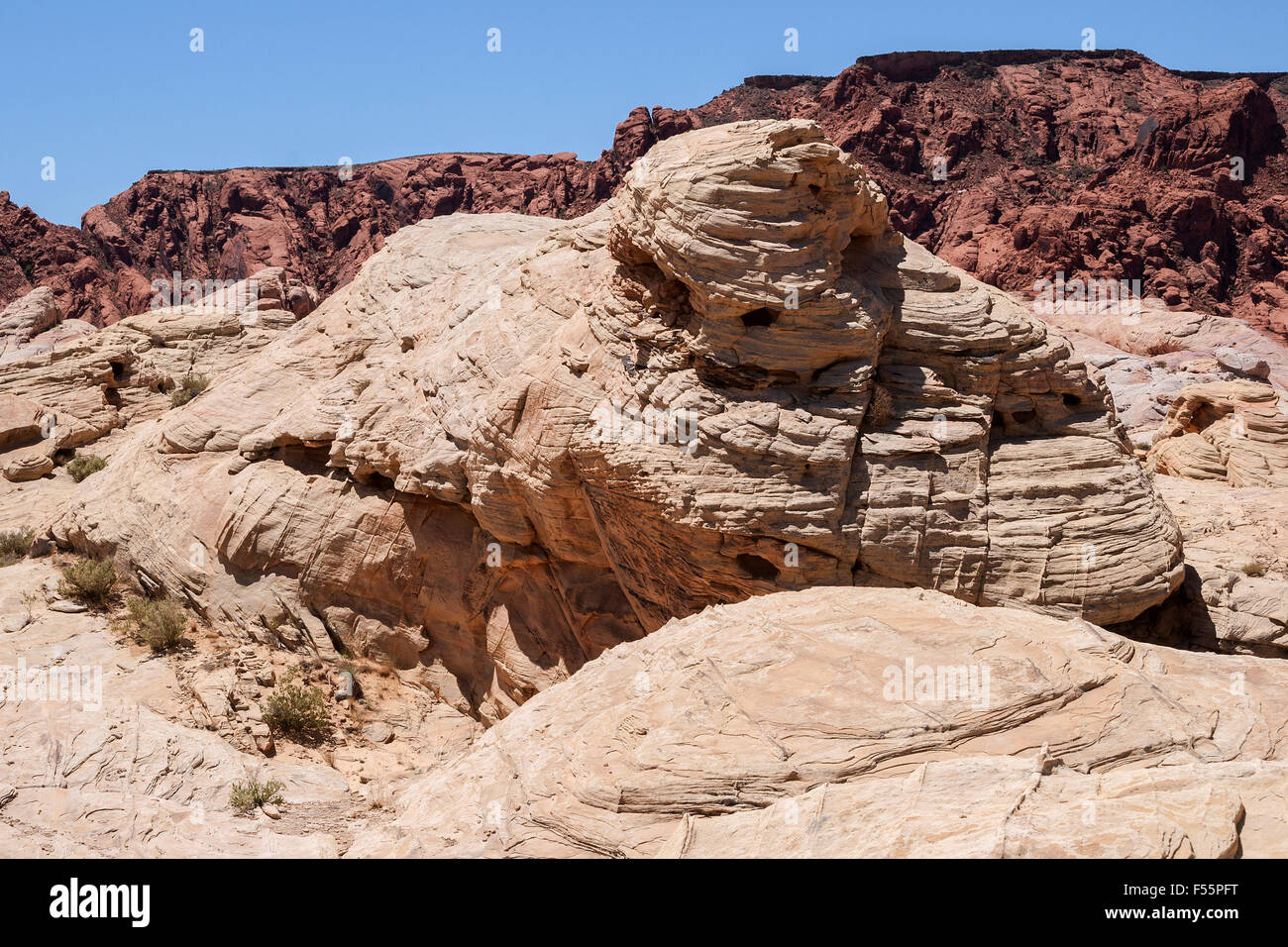 Coloured sandstone formations, Valley of Fire State Park, Nevada, USA ...