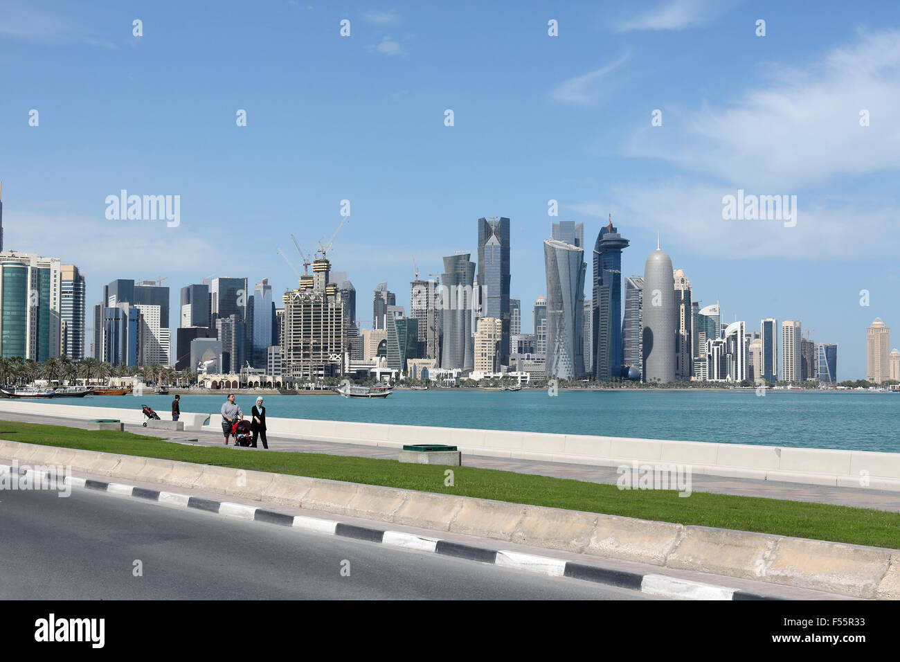 Burj qatar palm tower doha hi-res stock photography and images - Alamy