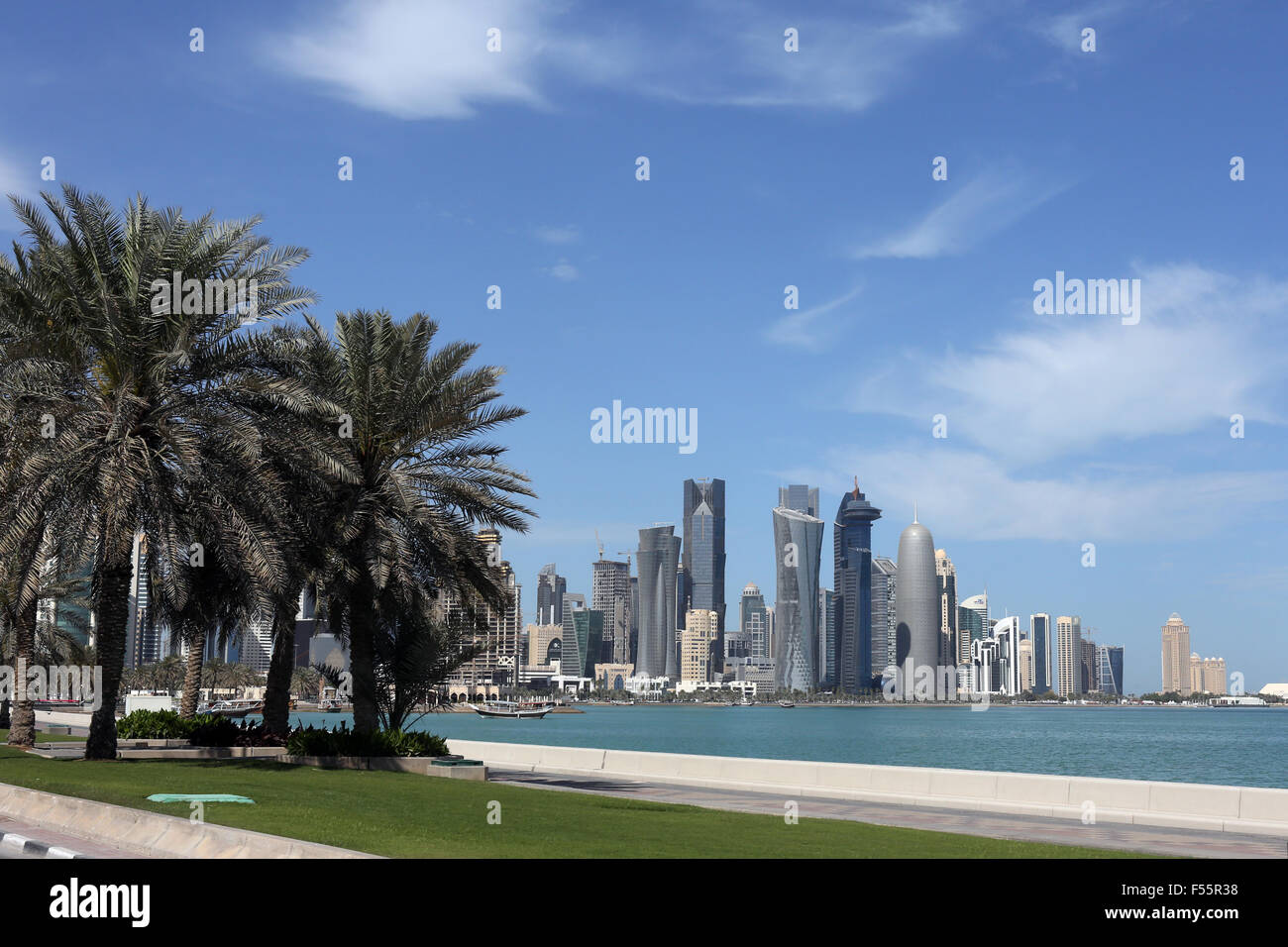 Burj qatar palm tower doha hi-res stock photography and images - Alamy