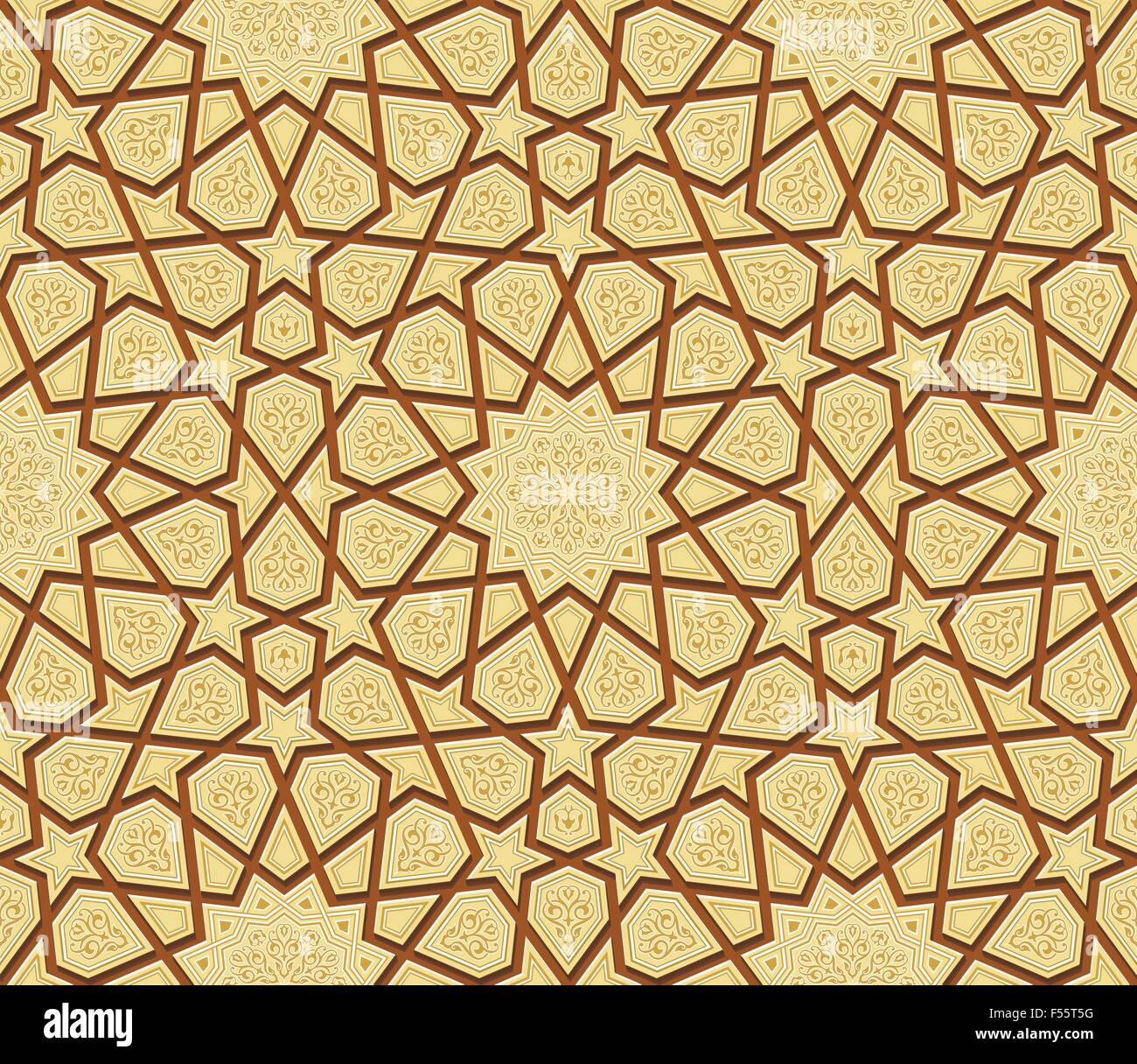 Islamic Star Ornament Background, Vector Illustration Stock Vector ...