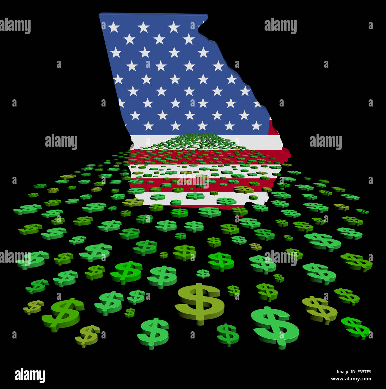 Georgia wealth map hi-res stock photography and images - Alamy