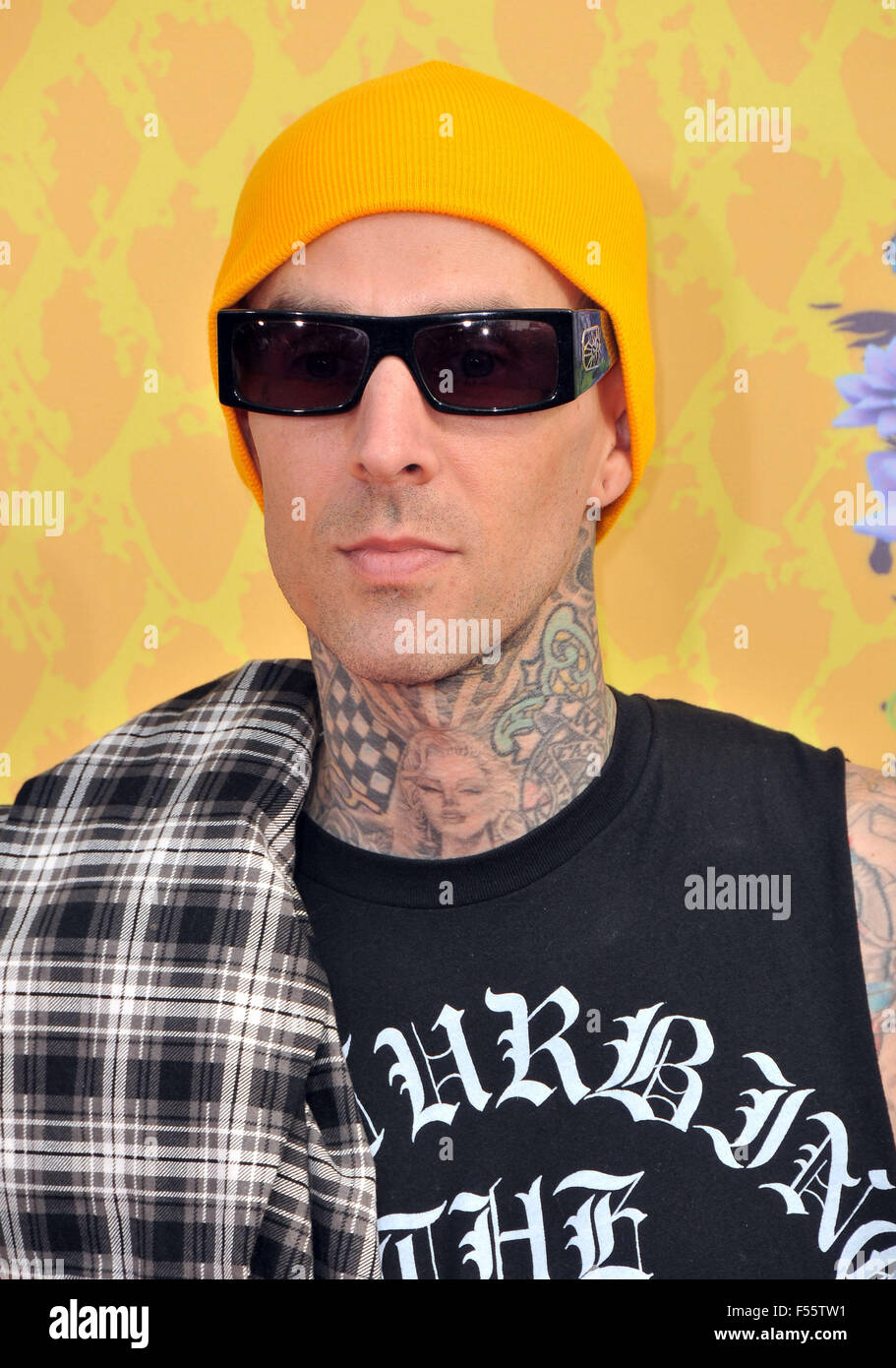 Los Angeles.CA .USA. Travis Barker at Nickelodeon's 27th Annual Kids ...