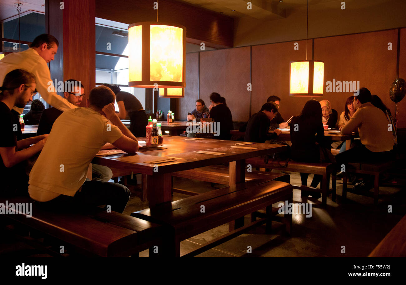 Busaba Restaurant Interior on Wardour Street in Soho London - UK Stock ...