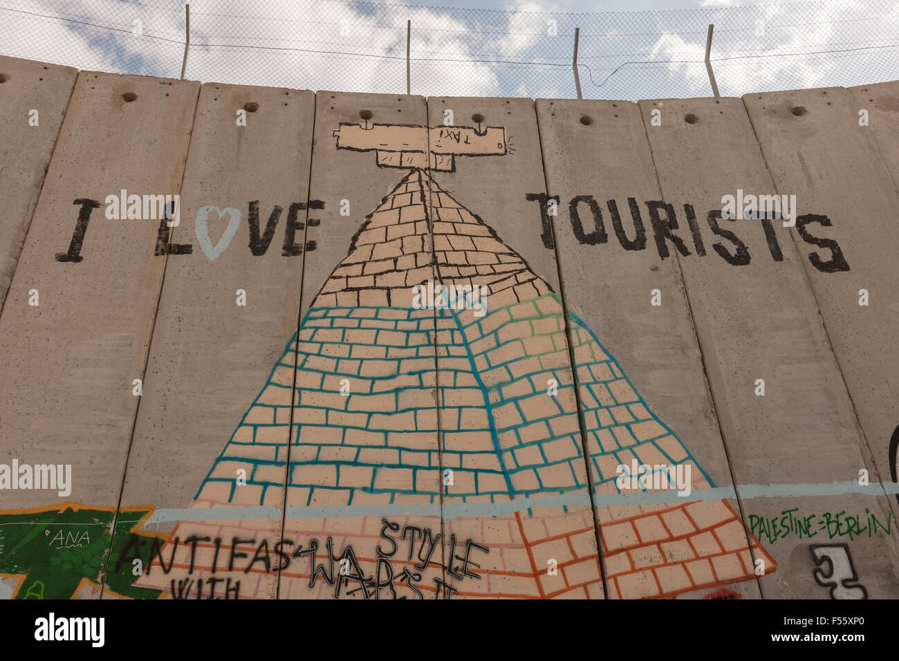 Graffiti on The Wall Bethlehem Stock Photo - Alamy