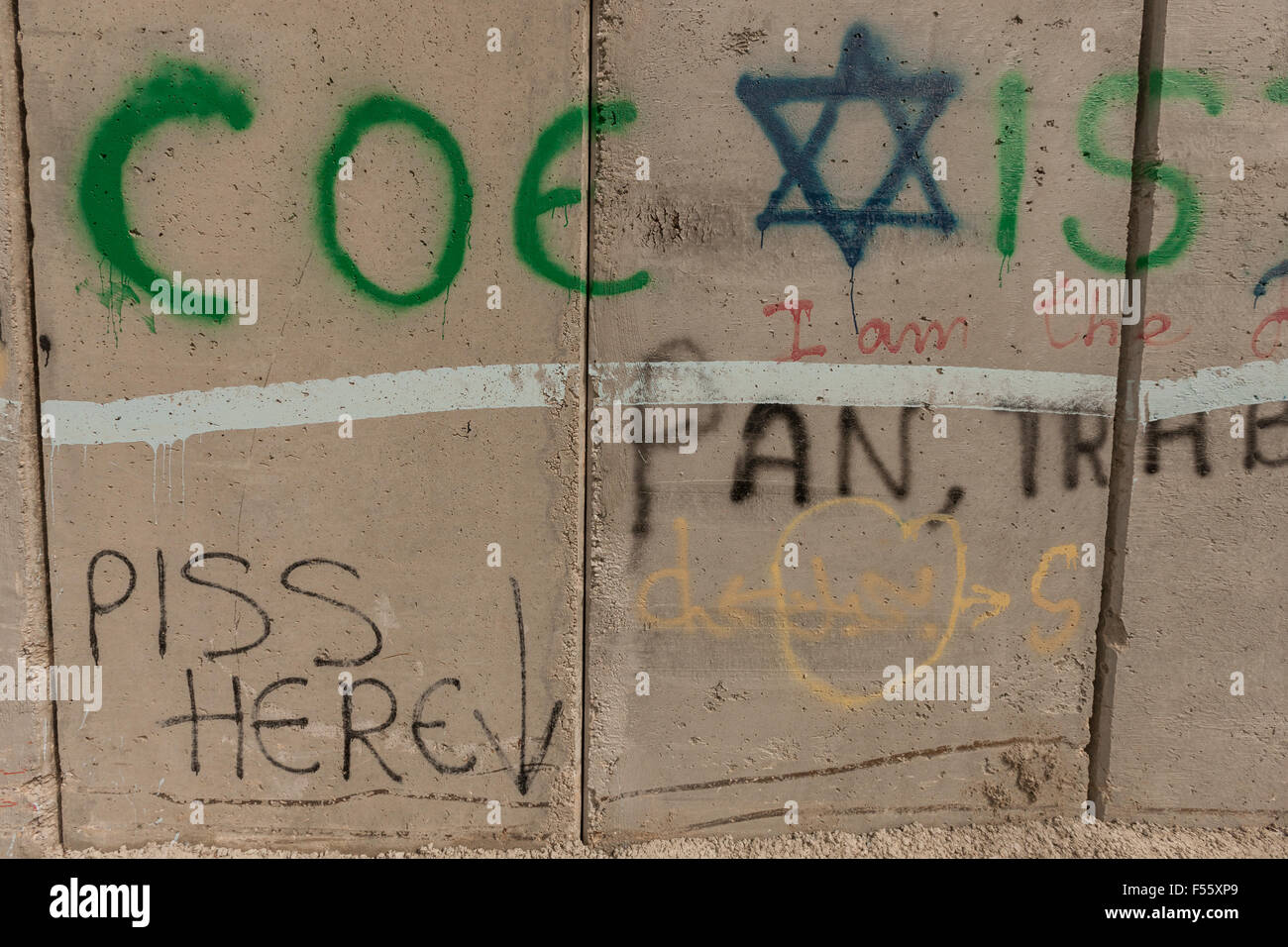 Graffiti on the Wall in Bethlehem Stock Photo - Alamy