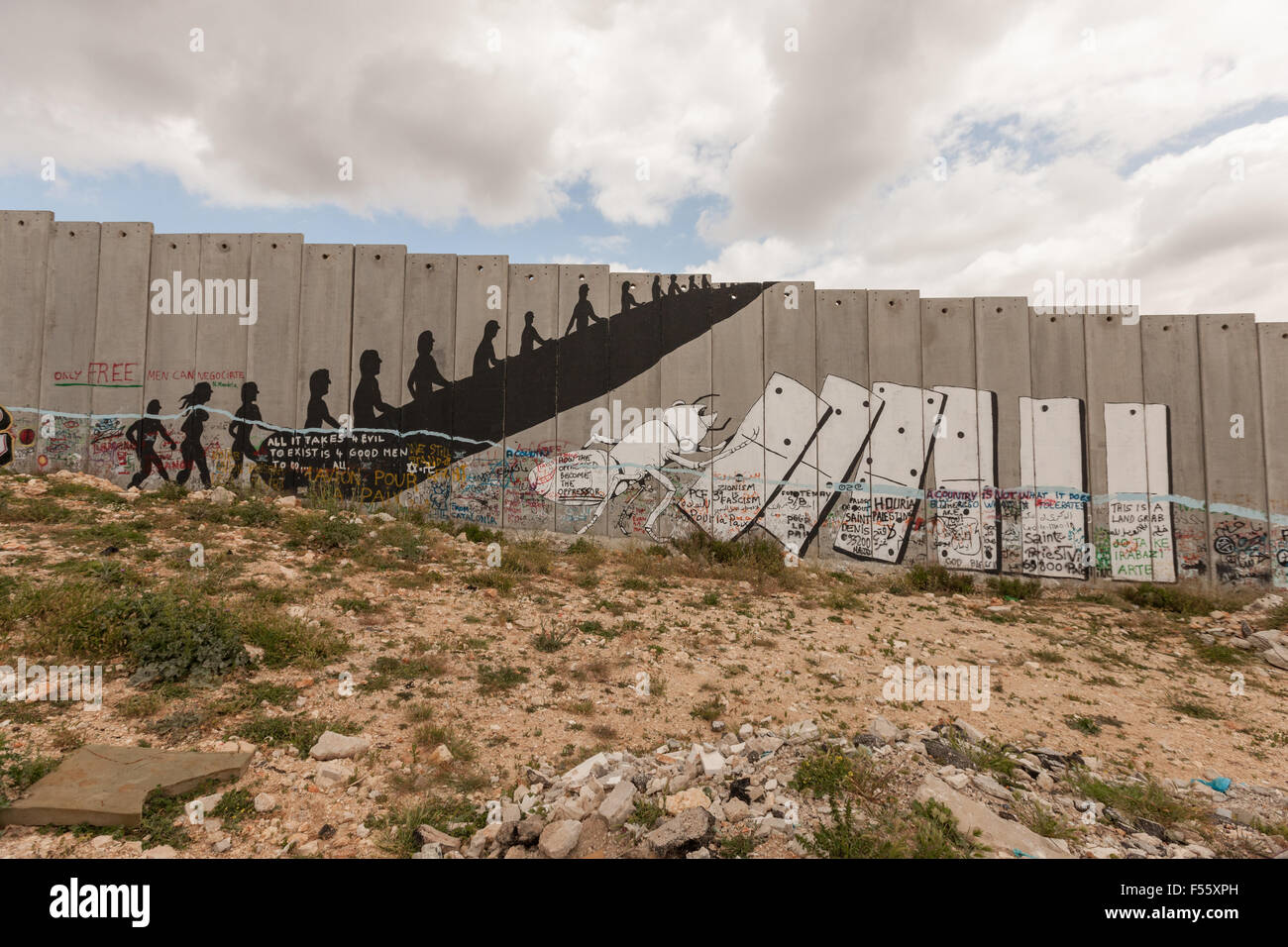 Graffiti on the Wall Bethlehem Stock Photo - Alamy