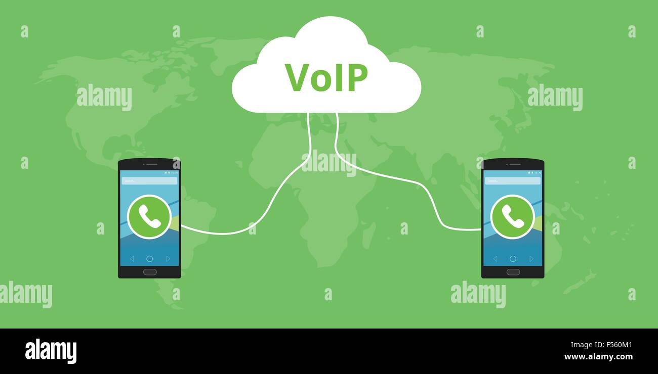 voip voice over internet protocol Stock Vector Image & Art - Alamy