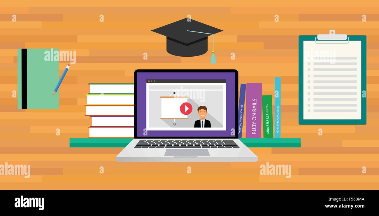 online or digital learning Stock Vector Image & Art - Alamy