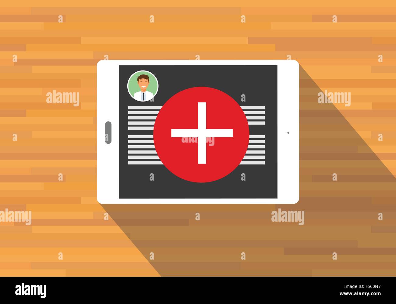 Patient medical record on Stock Vector Images - Alamy