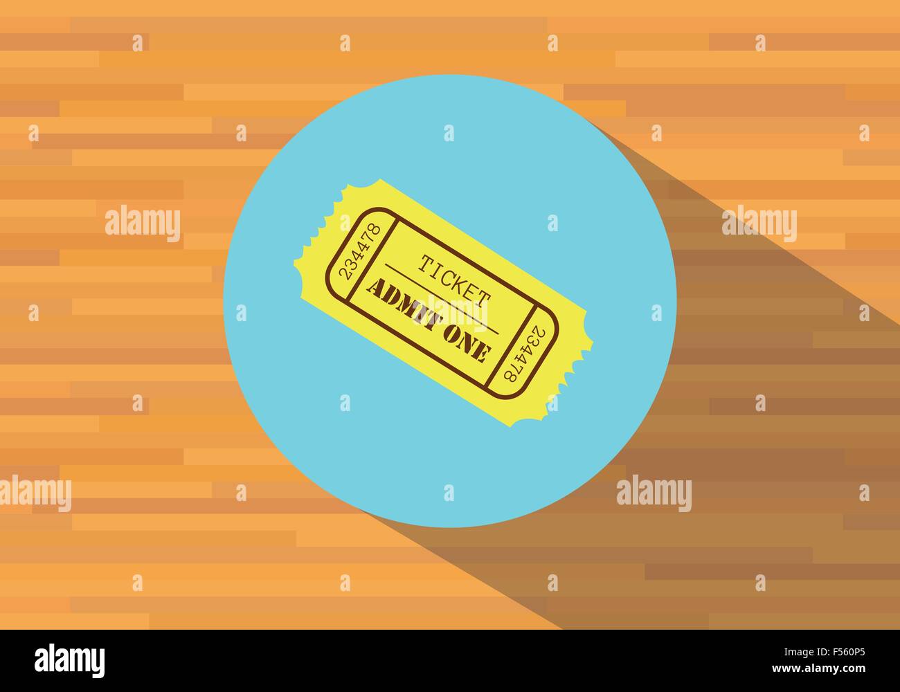 Ticket icon admit one Stock Vector Images - Alamy