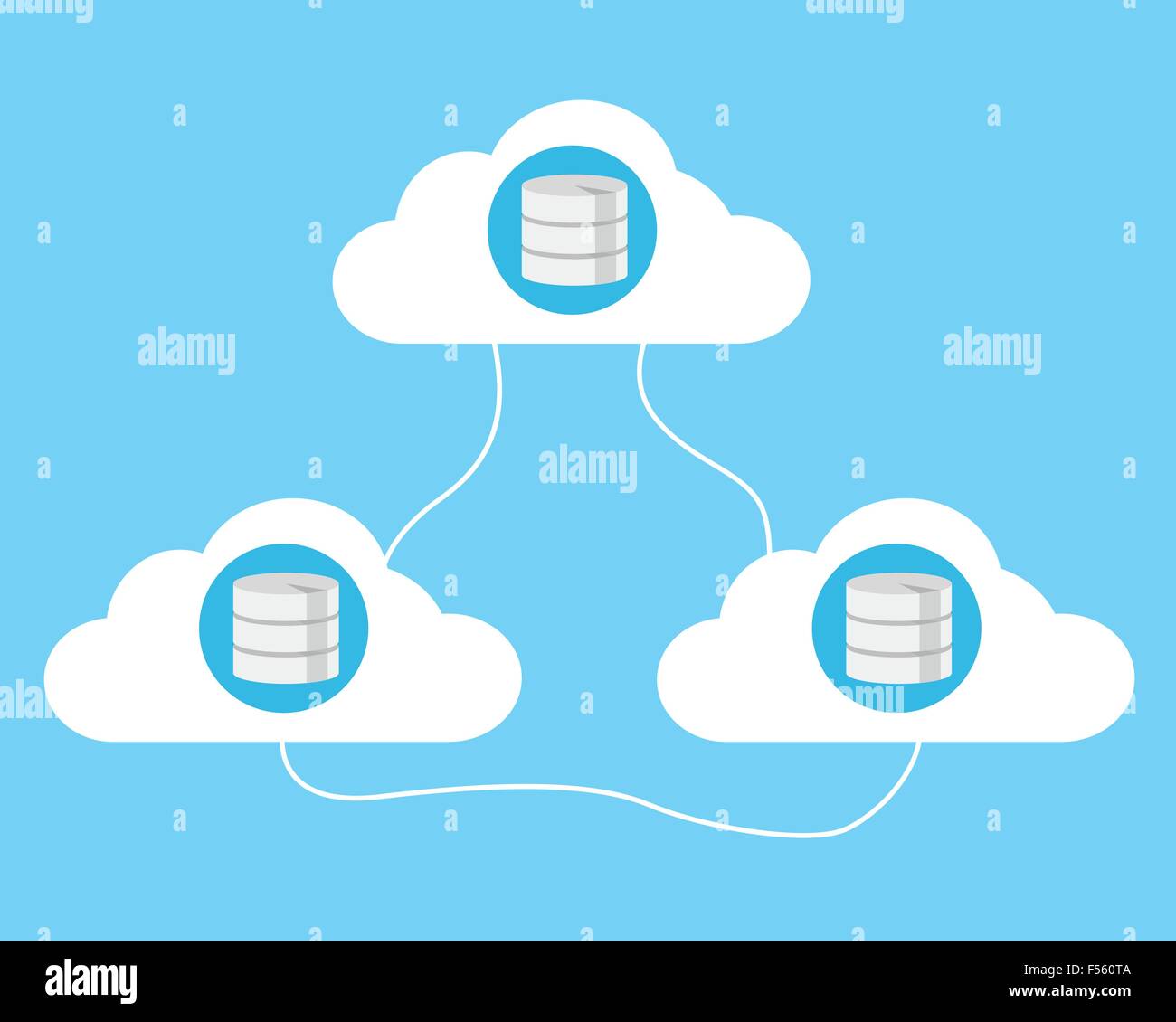 Computing cloud isolated on Stock Vector Images - Alamy