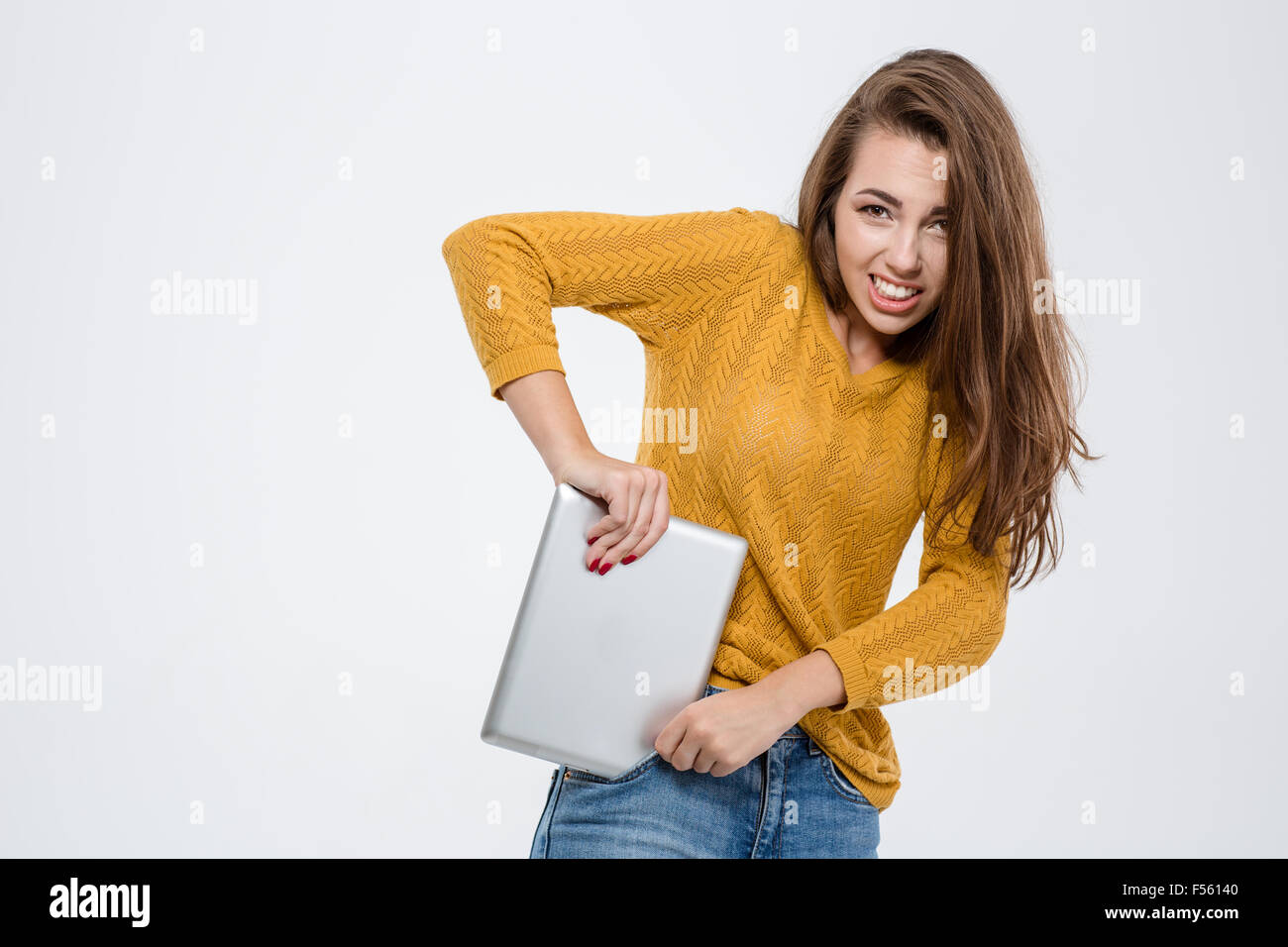 Shove woman hi-res stock photography and images - Alamy