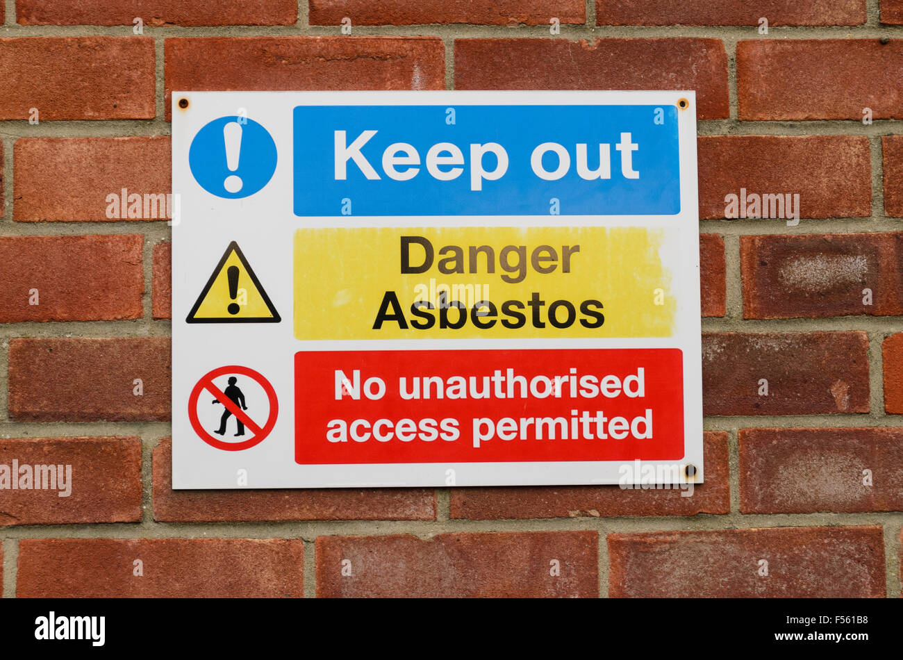 Danger hazard warning caution asbestos hi-res stock photography and ...