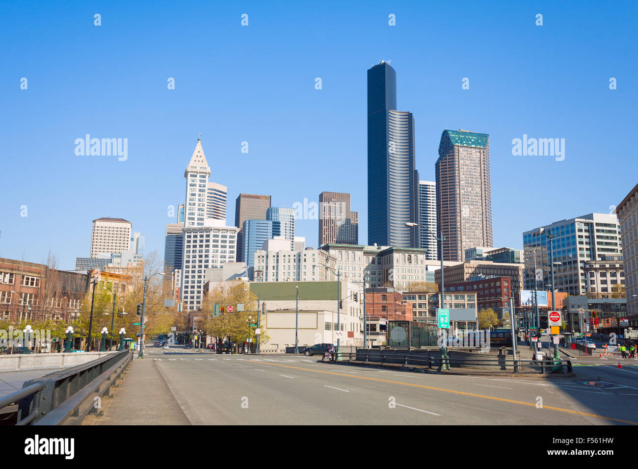 Seattle downtown view during day time, USA Stock Photo - Alamy