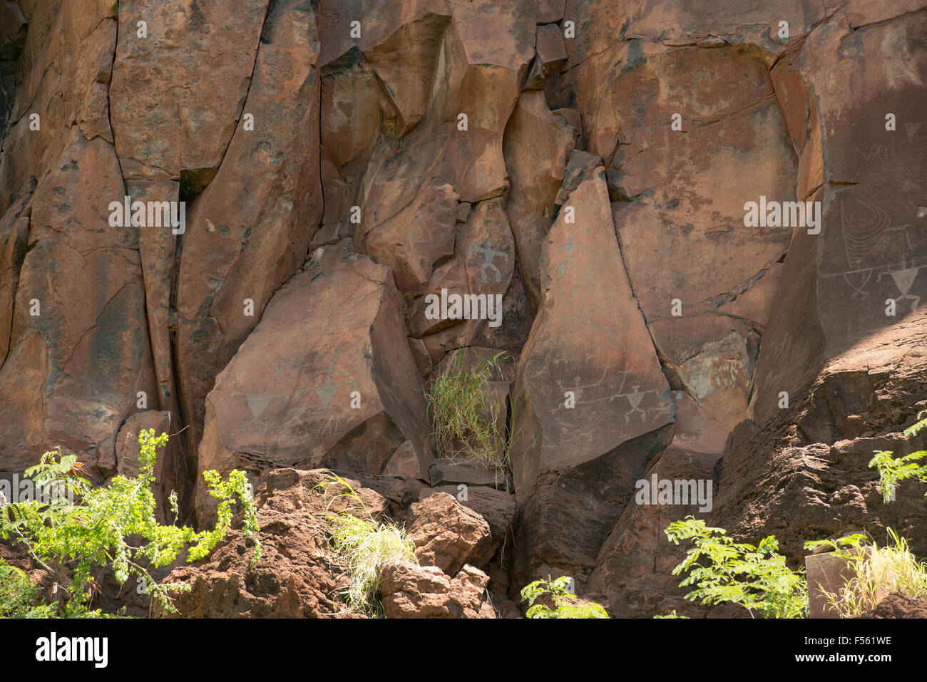 Olowalu petroglyphs of Puu Kilea at the Olowalu Cultural Reserve, Maui ...