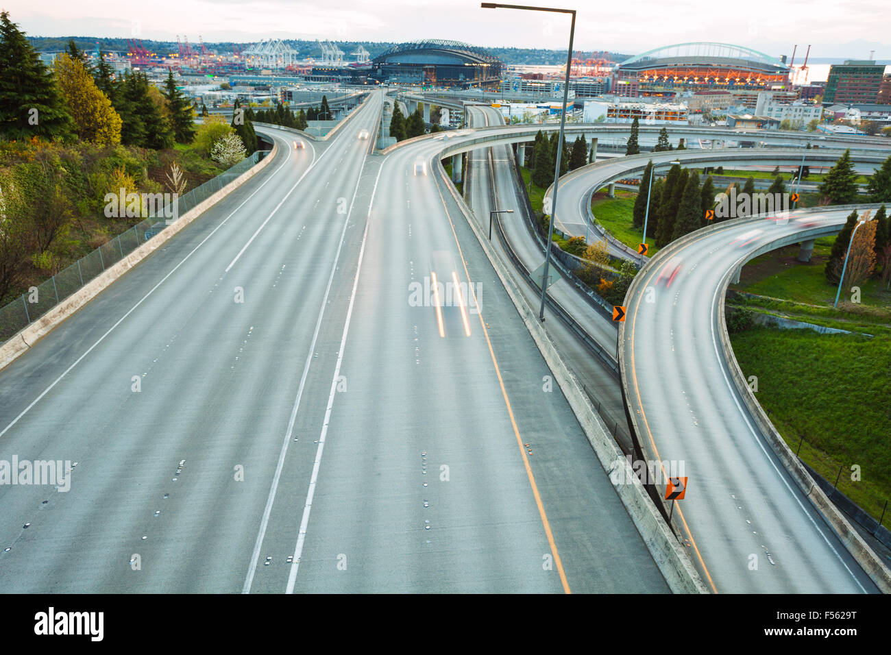 Seattle highway driving hi-res stock photography and images - Alamy
