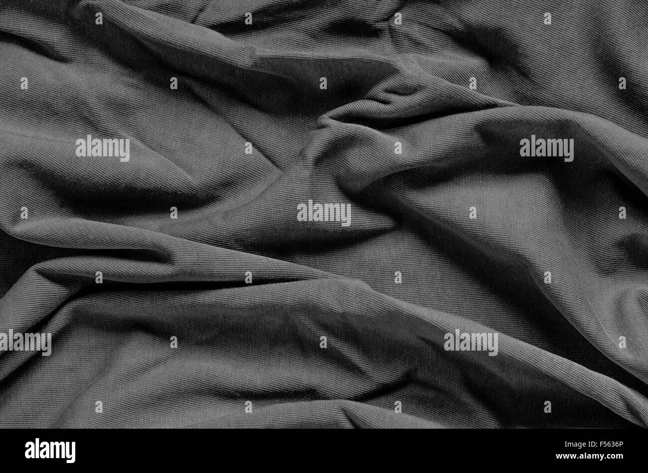 Black wrinkled fabric hi-res stock photography and images - Alamy