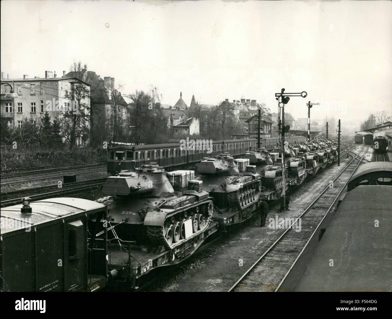 1948 - US tanks arriving in Berlin.: The Soviet zonal Railway direction ...