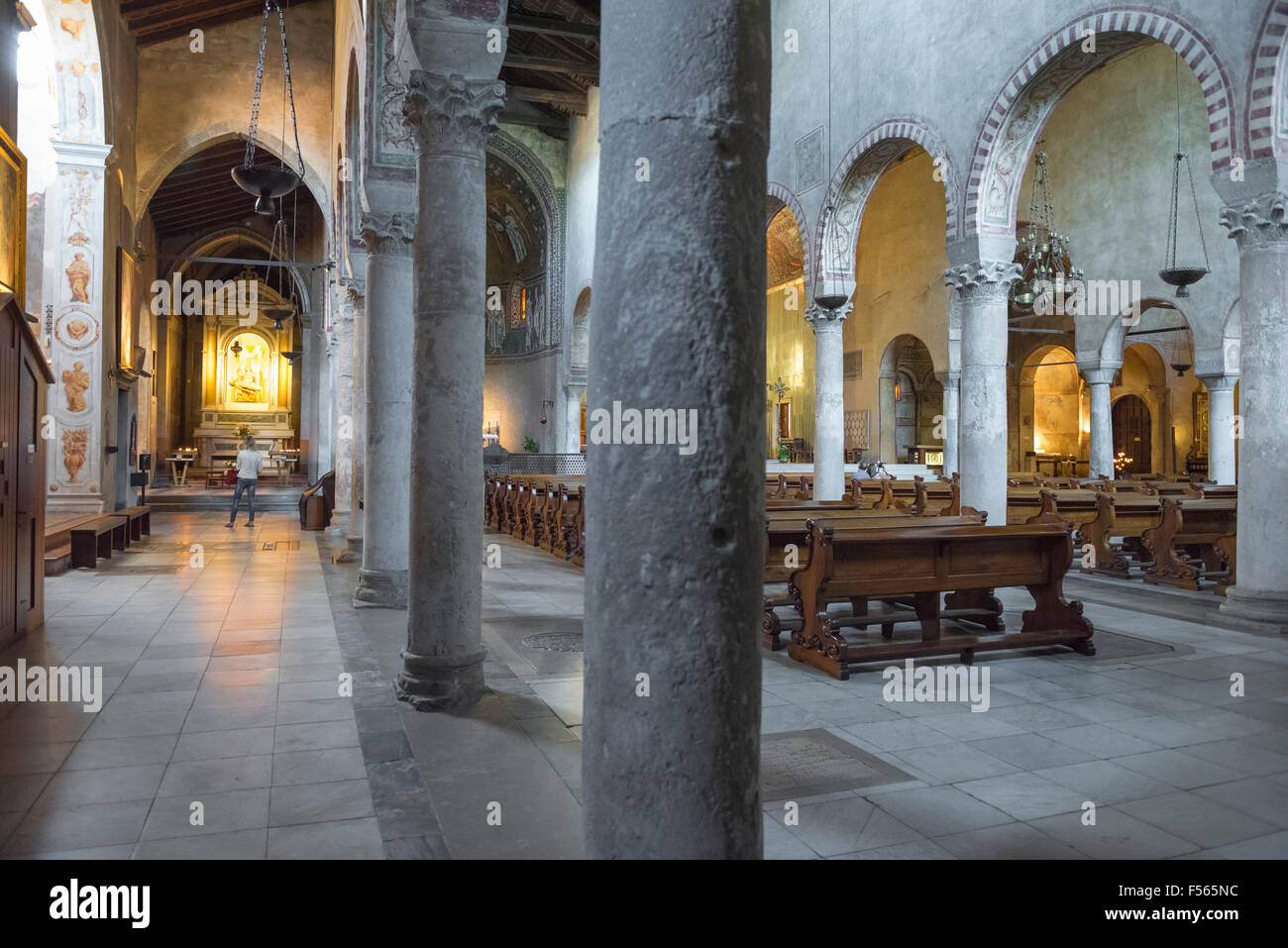 Trieste cathedral, interior view of Trieste cathedral (Cattedrale di ...
