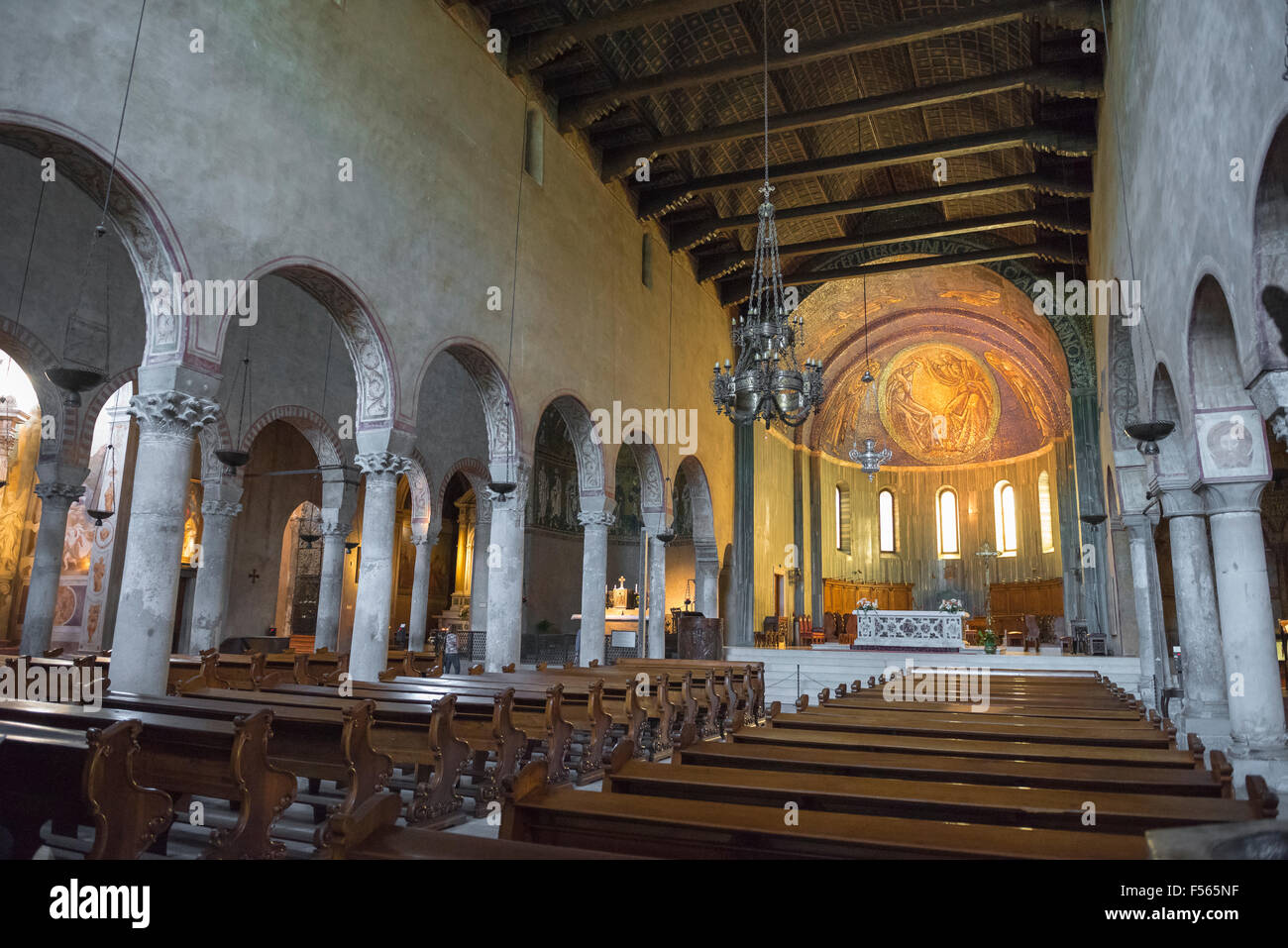 Cathedral Trieste, interior view of Trieste cathedral (Cattedrale di ...