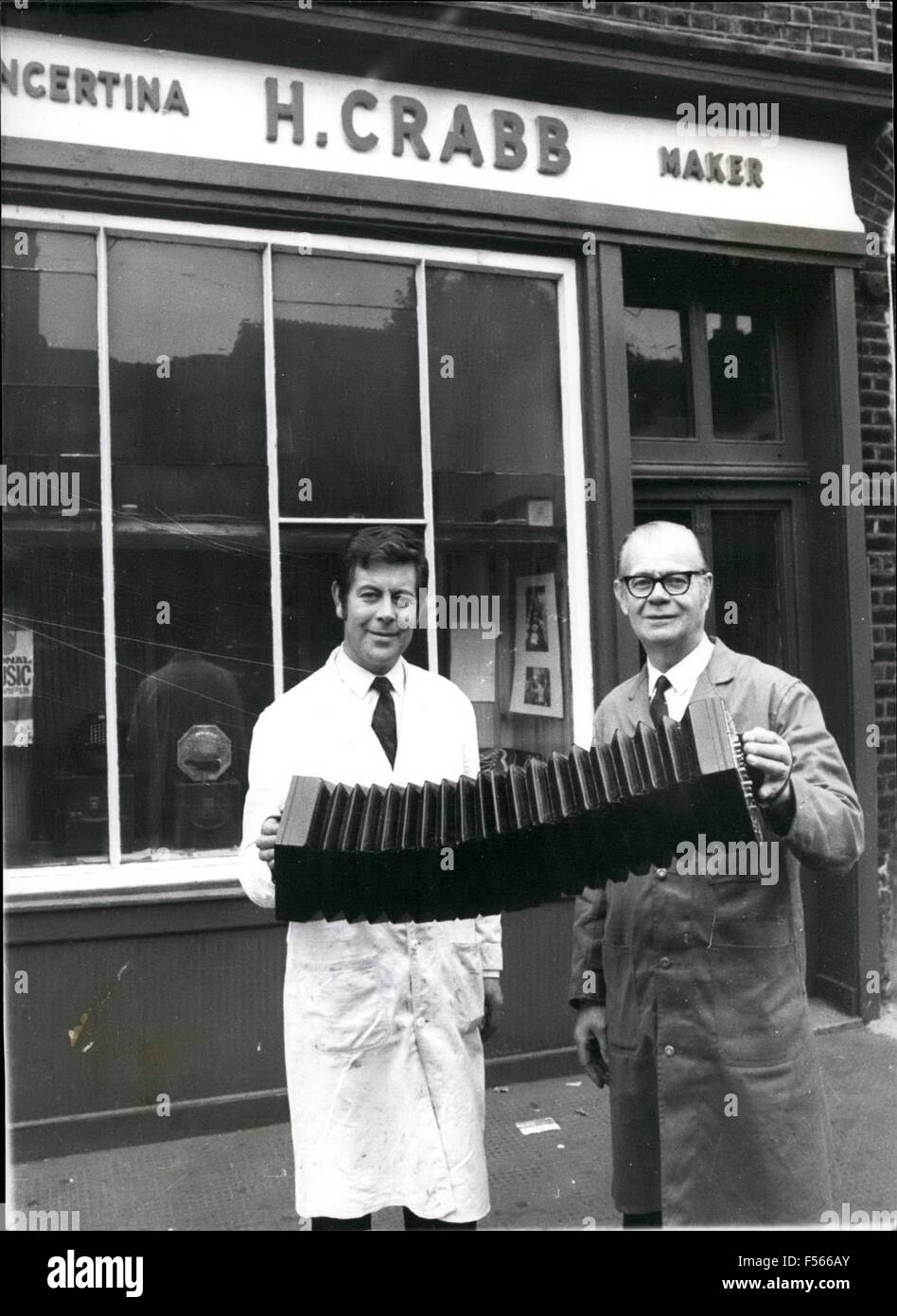 1968 - Henry Crabb (senior) and Henry Crabb (junior) proudly display ...