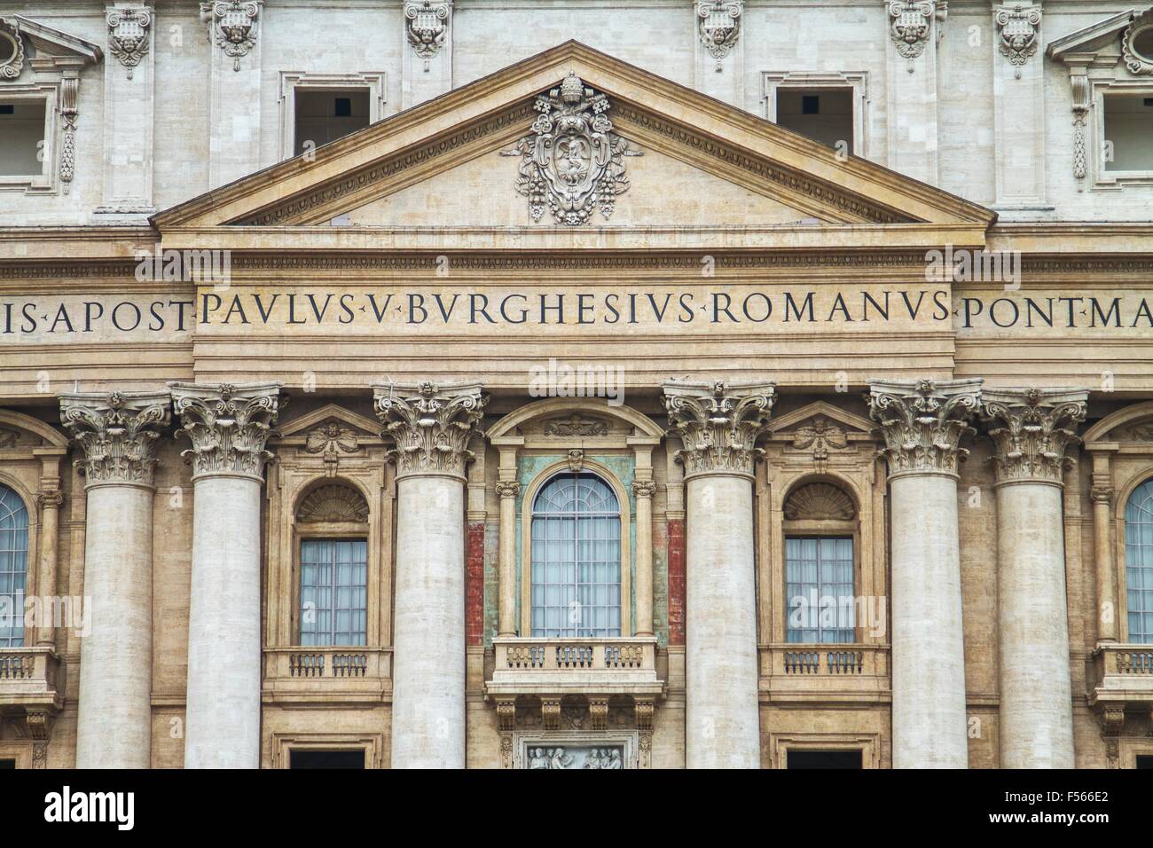 St. Peter's Basilica Main Balcony Stock Photo - Alamy