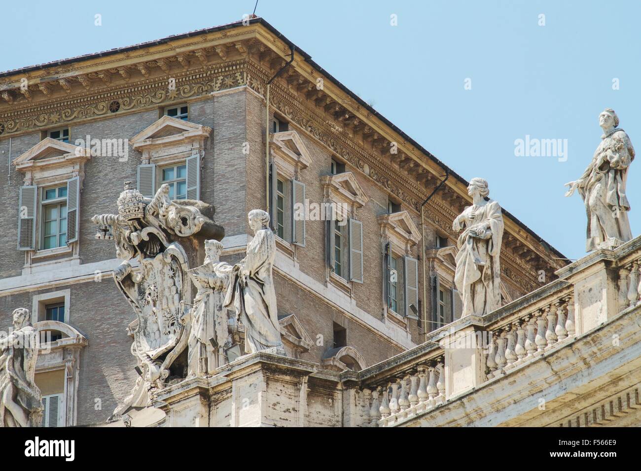 View at Pope's Office, St. Peter's Basilica, Vatican Stock Photo - Alamy