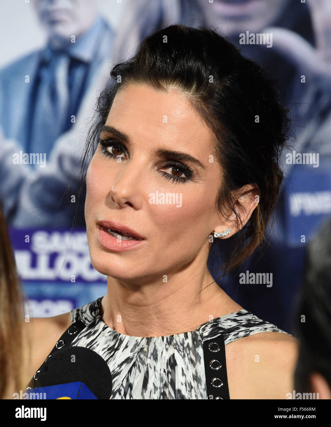 SANDRA BULLOCK US film actress in October 2015. Photo Jeffrey Mayer ...