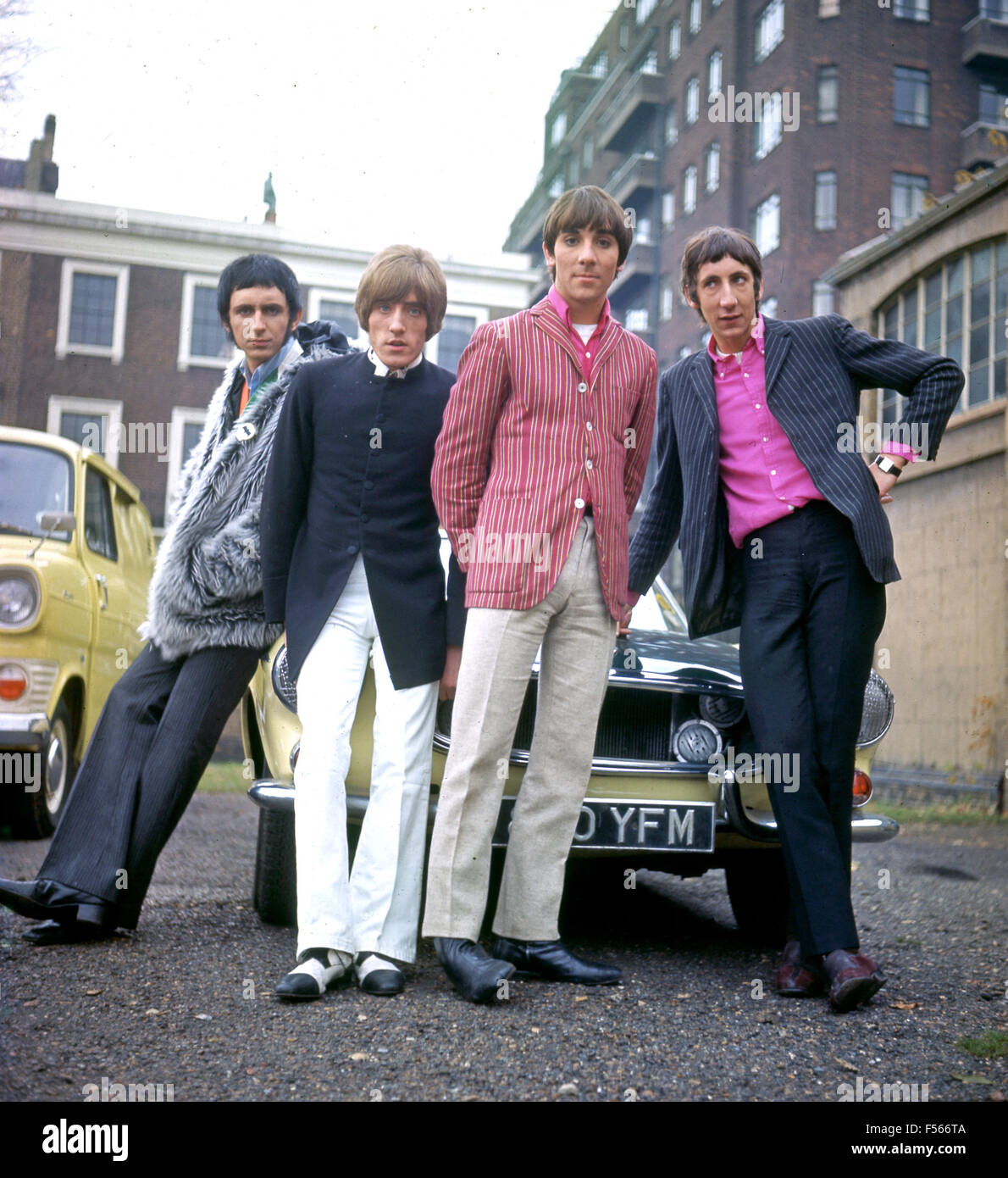 THE WHO UK rock group during a break in filming a short live set for ...