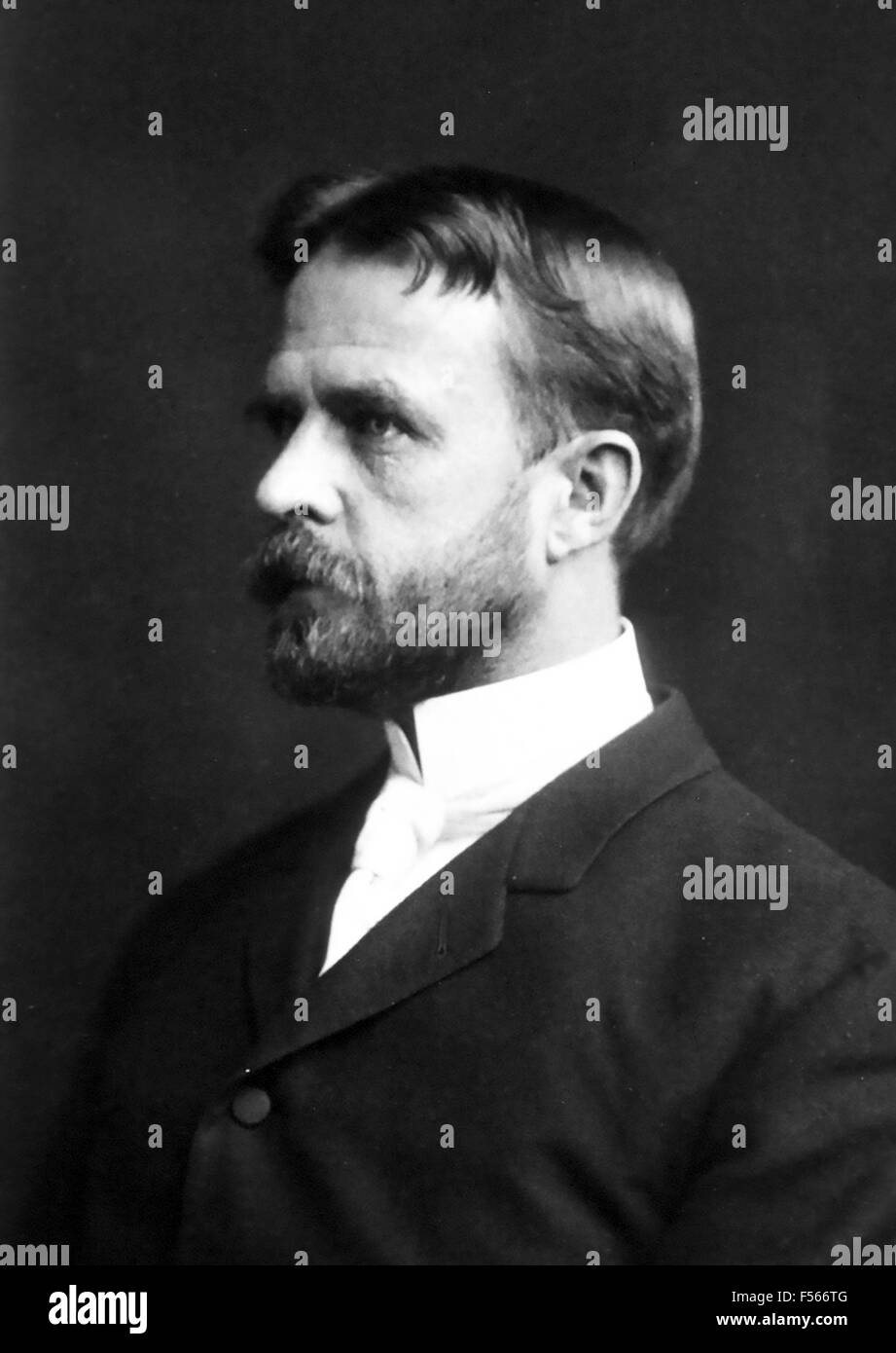 THOMAS HUNT MORGAN (1866-1945) American biologist in 1891 Stock Photo ...