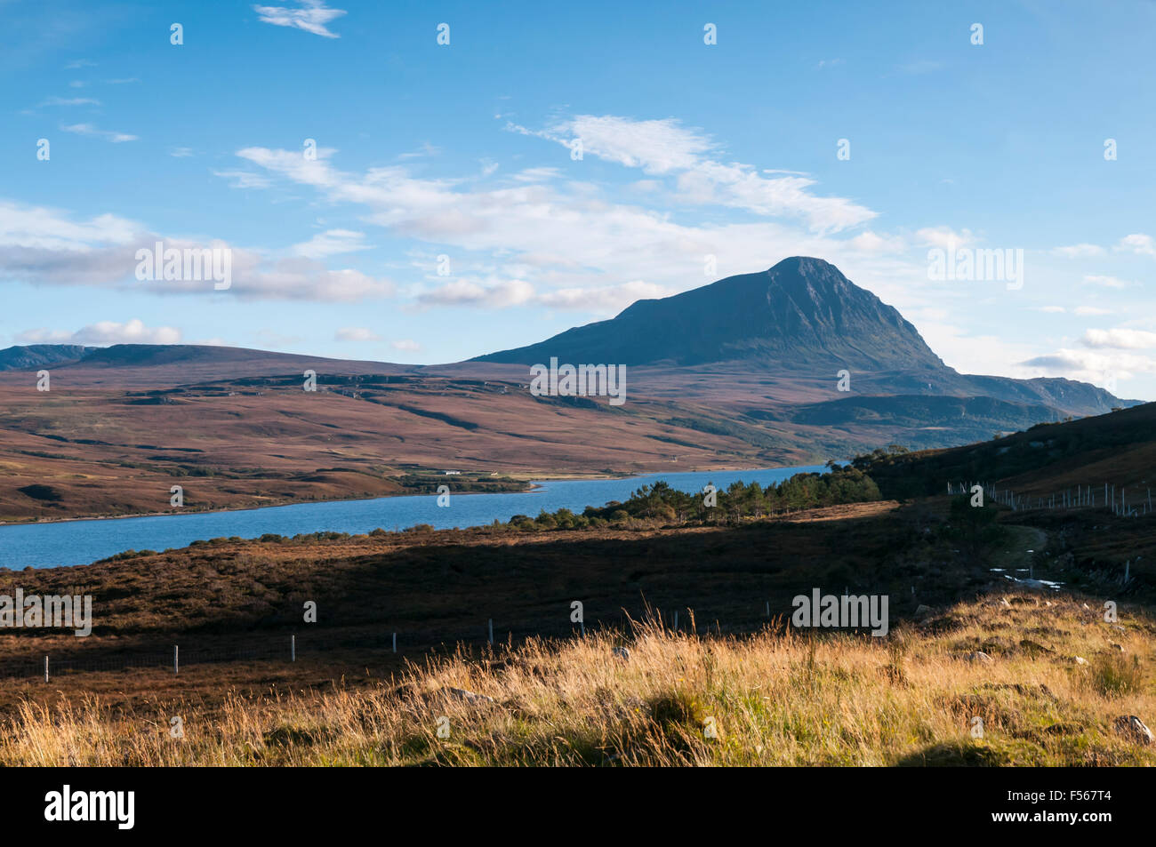Ben Hope, Beinn Hòb and Loch Hope Stock Photo - Alamy