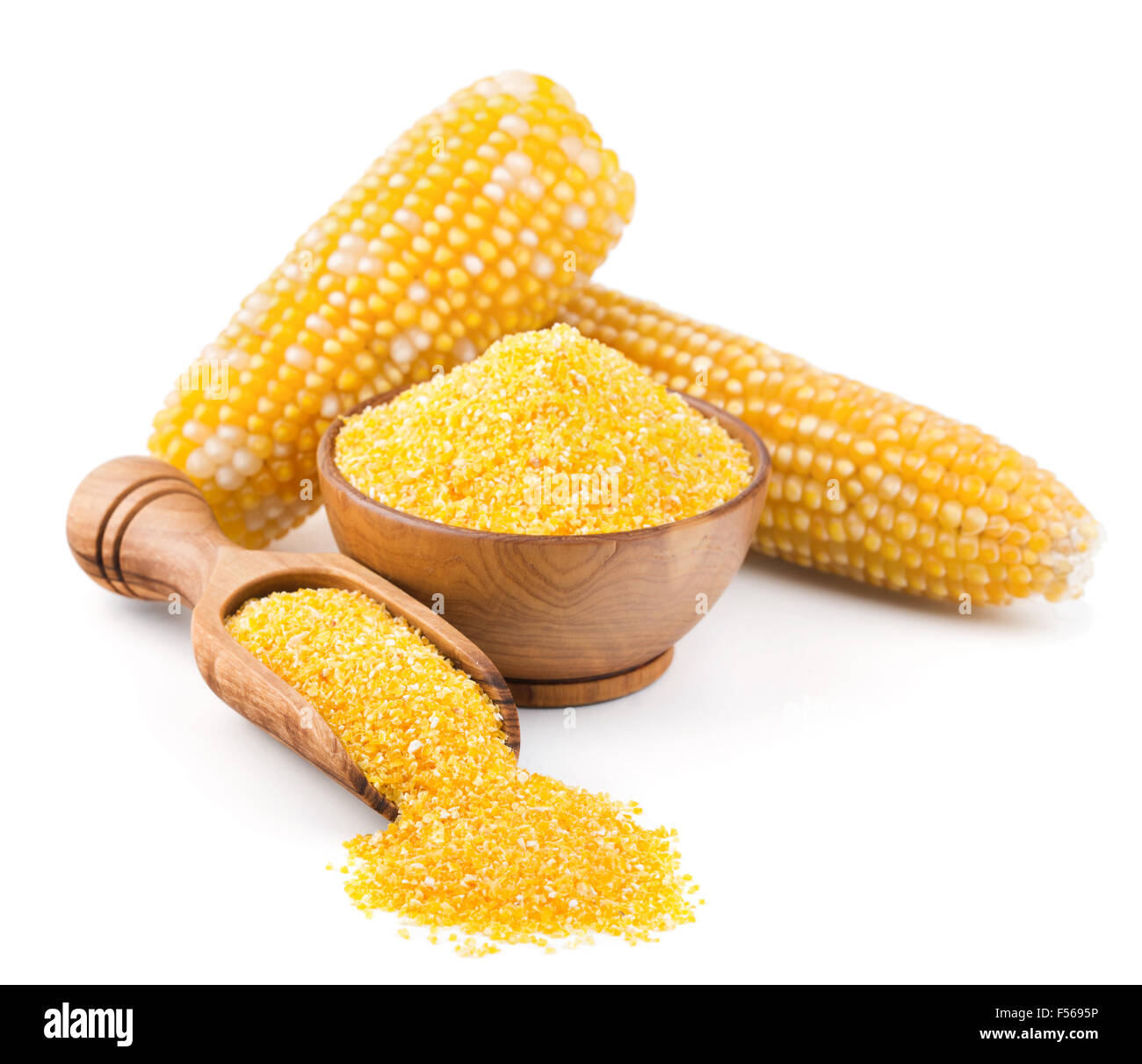 ear of corn and its groats isolated on white Stock Photo - Alamy