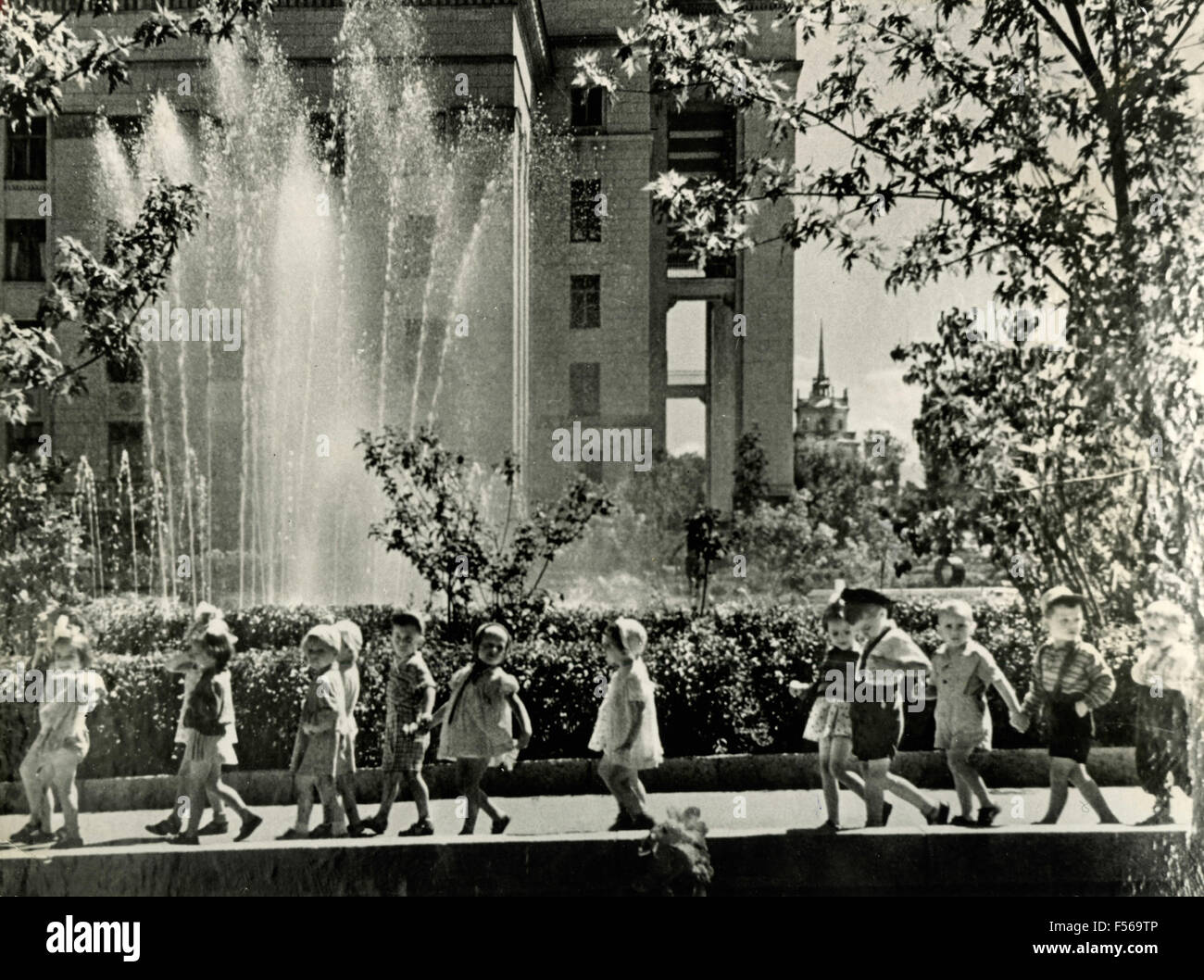 Children walking, Moscow, Russia Stock Photo - Alamy