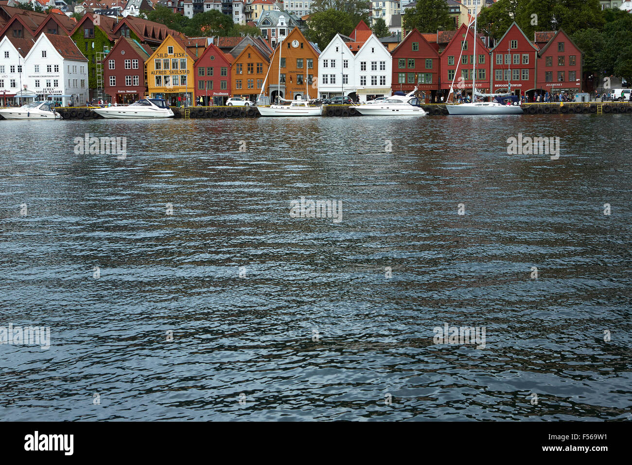 Bryggen Historic Bergen Waterfront Stock Photo - Alamy