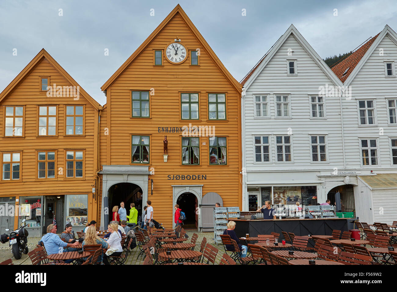 Historic Bryggen Waterfront At Bergen, Norway Stock Photo - Alamy