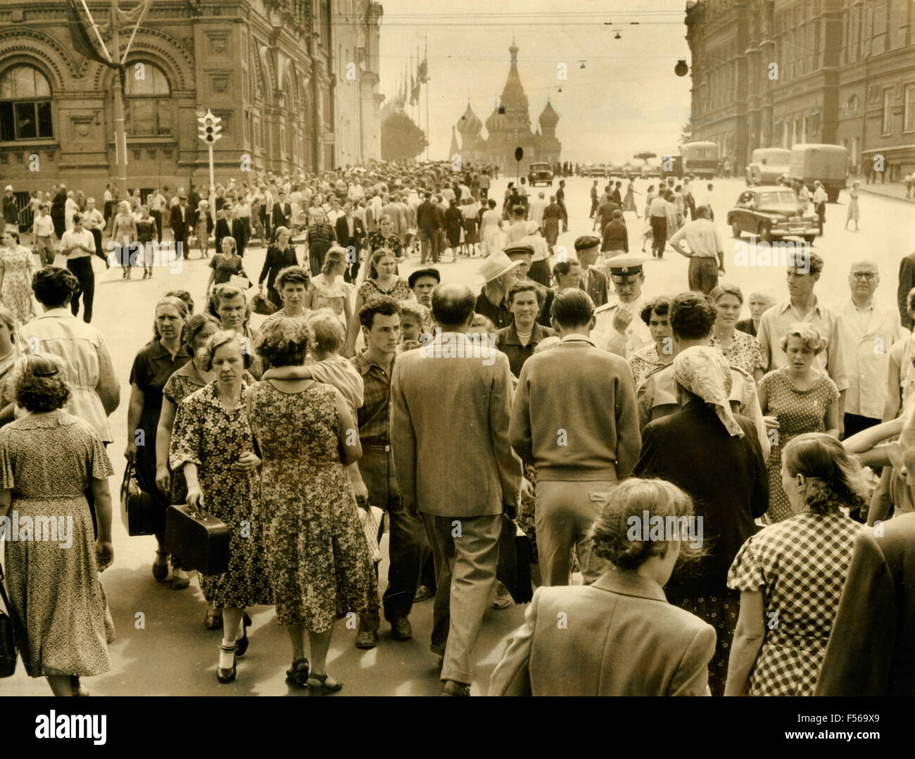 Crowd in a street of Moscow, Russia Stock Photo - Alamy