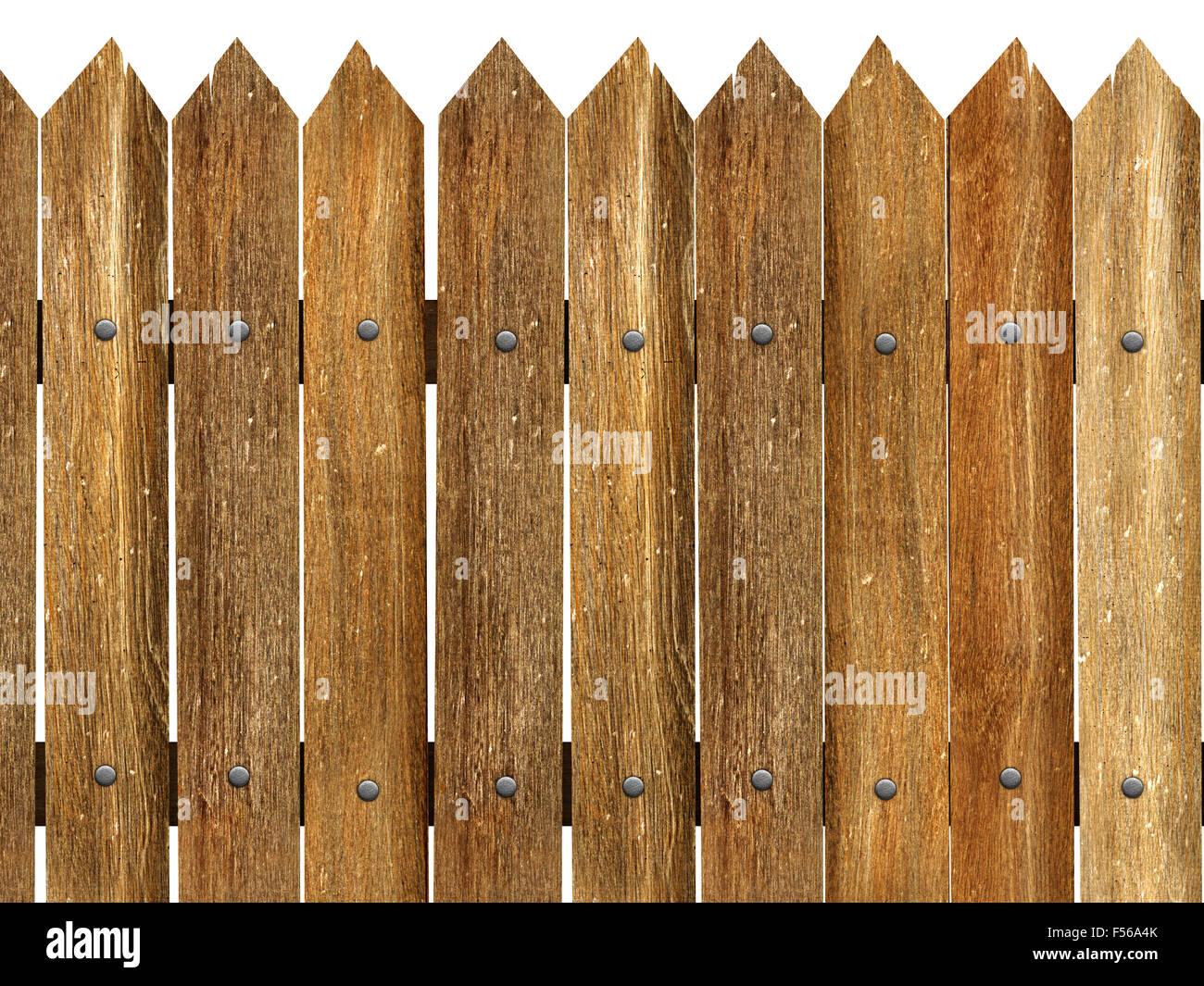Wooden fence (clipping path included Stock Photo - Alamy