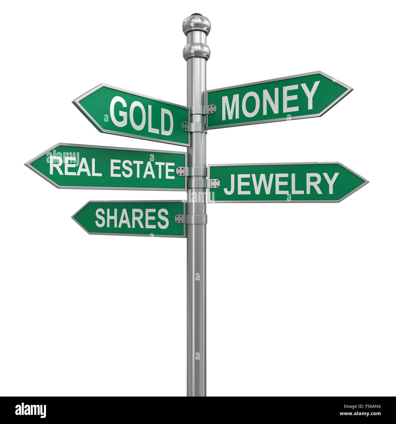 Sign Directions. Image with clipping path Stock Photo - Alamy