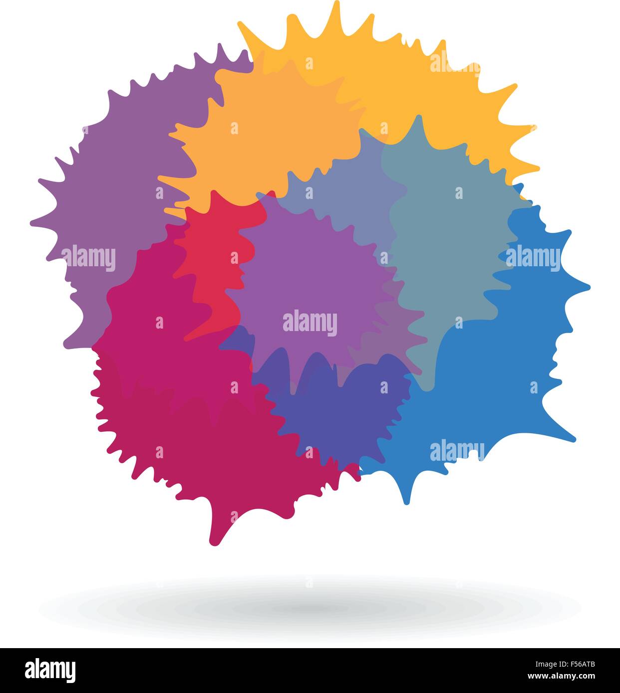 Colorful stains icon Stock Vector Image & Art - Alamy