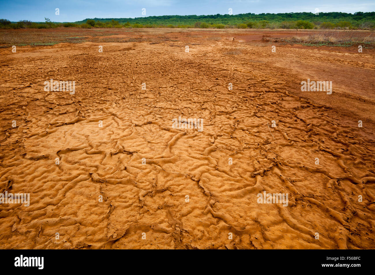 Panama landscape with sand formations in the desert of Sarigua national ...