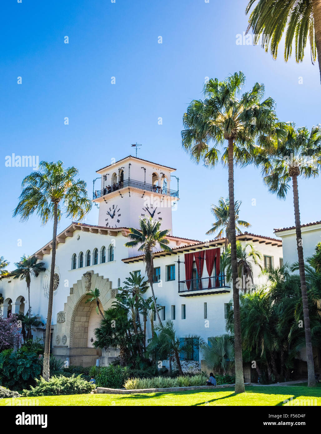 Santa Barbara County Courthouse is a historic landmark in Santa Barbara ...