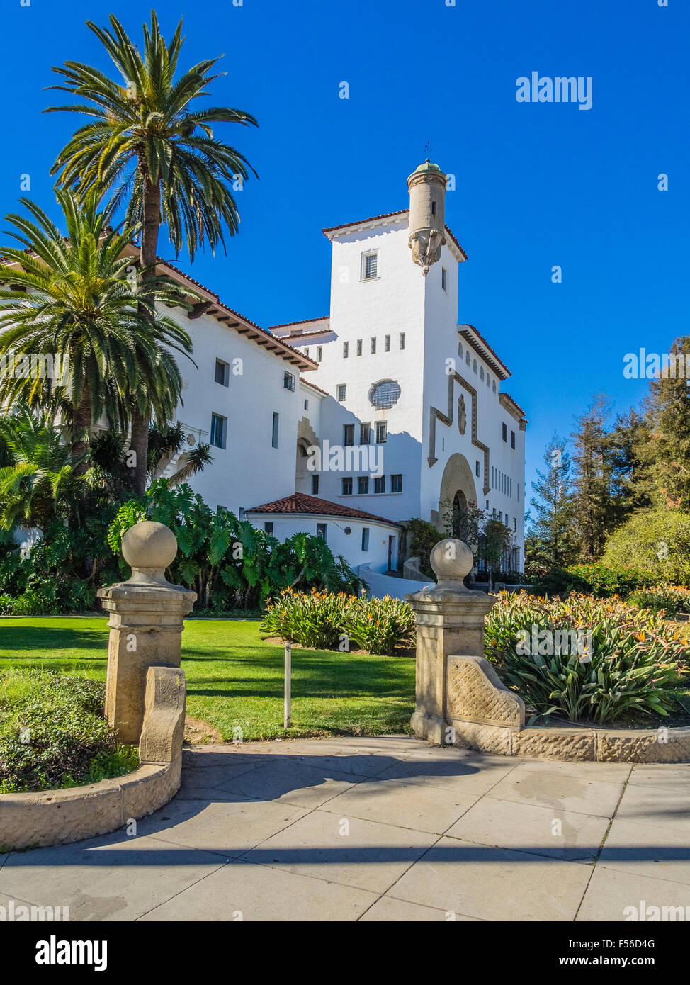 Santa Barbara County Courthouse is a historic landmark in Santa Barbara ...