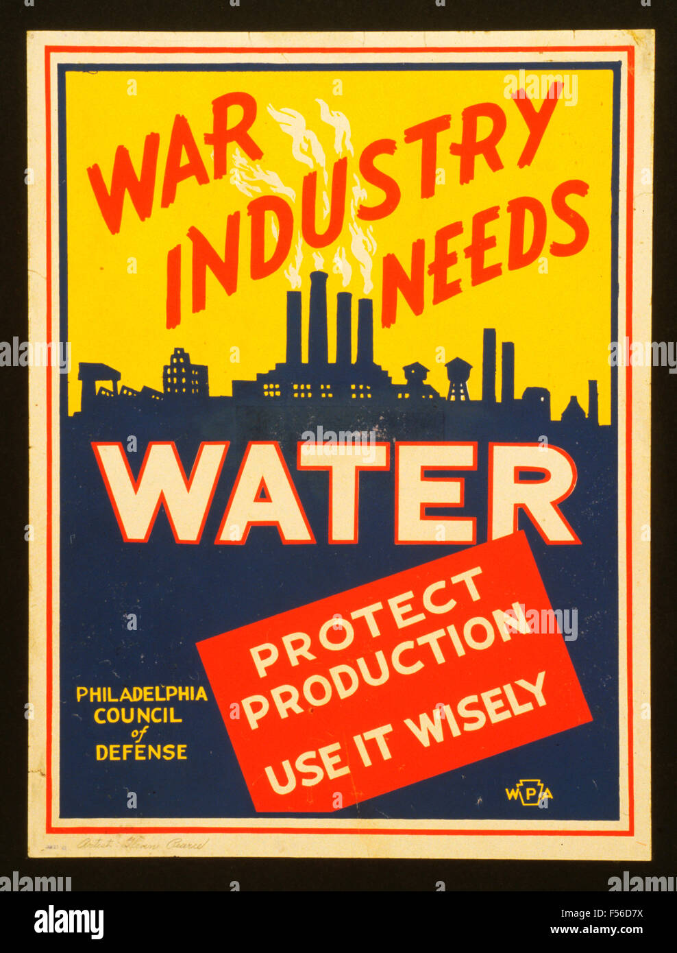 Water conservation poster created by the WPA, 1941-1943. Library of ...