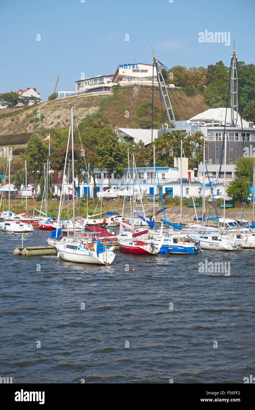 Sailboats at Plock Marina, Poland Stock Photo - Alamy