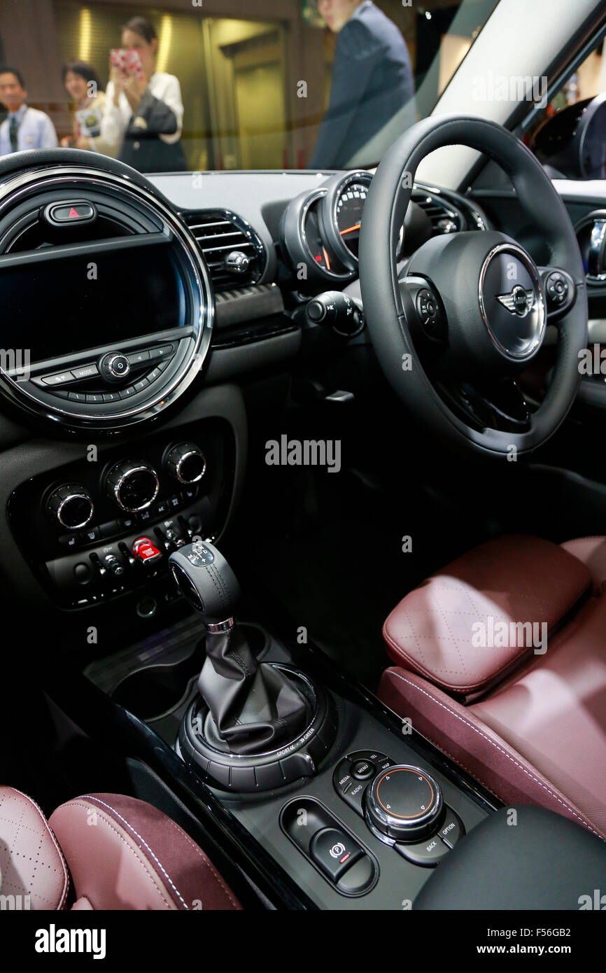 The new MINI CLUBMAN car on display during the 44th Tokyo Motor Show ...
